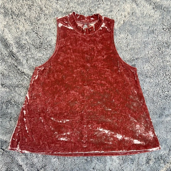 Arizona Jean Company | Tops | Arizona Jean Co Crushed Velvet Pink Tank ...